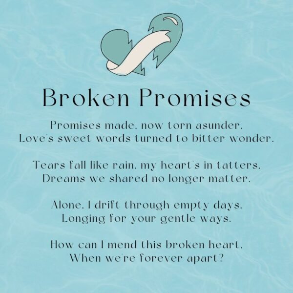 50+ Emotional Broken Heart Poems (With Images) - iPhone2Lovely