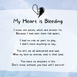 50+ Emotional Broken Heart Poems (With Images) - iPhone2Lovely
