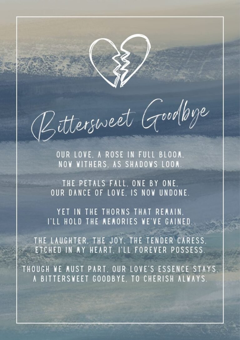 50+ Goodbye Love Poems For Him or Her (Emotional) - iPhone2Lovely