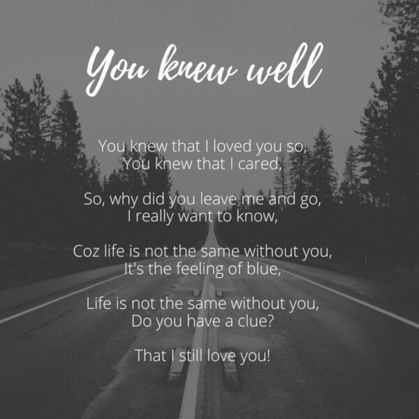 50+ Goodbye Love Poems For Him or Her (Emotional) - iPhone2Lovely