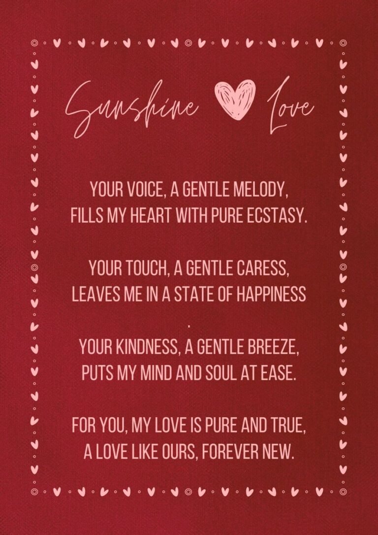 Cute Poems For Your Crush