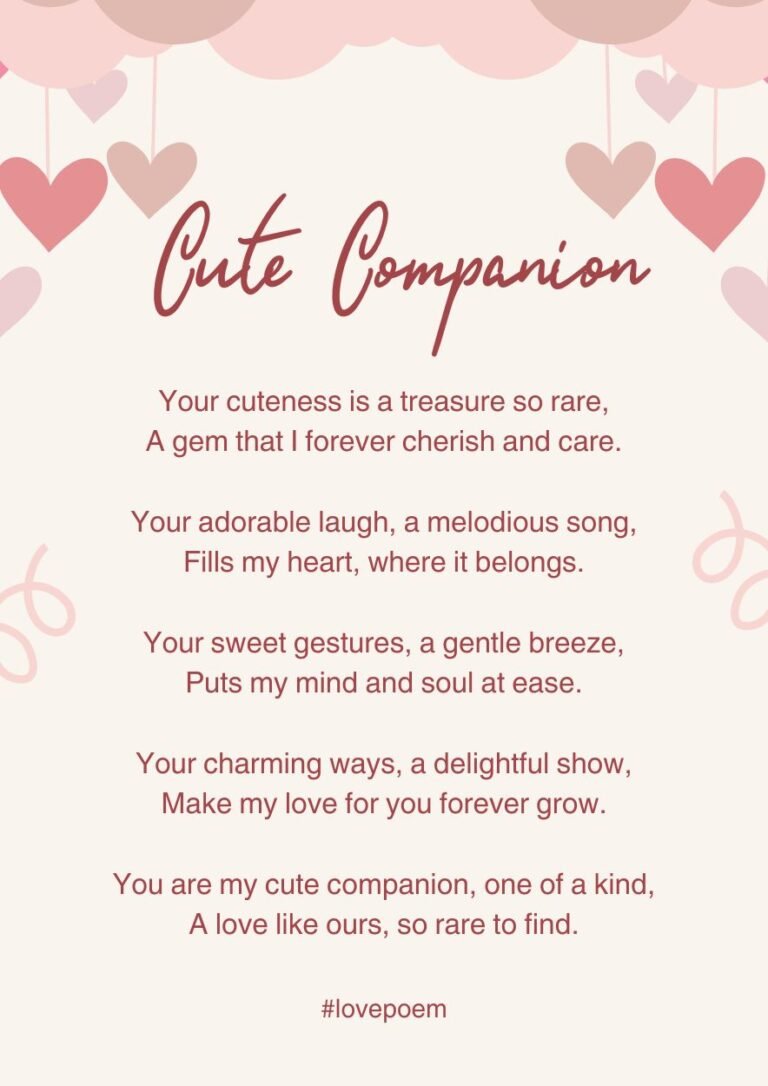 Cute Poems For Your Crush