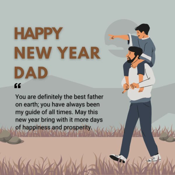 80 Happy New Year 2026 Wishes for Dad (Father) with Images - iPhone2Lovely