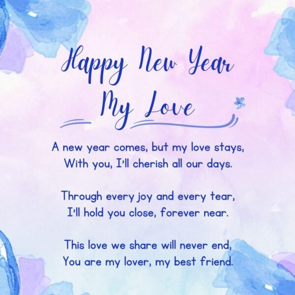 35+ Happy New Year Love Poems for Her 2026 With Images - iPhone2Lovely