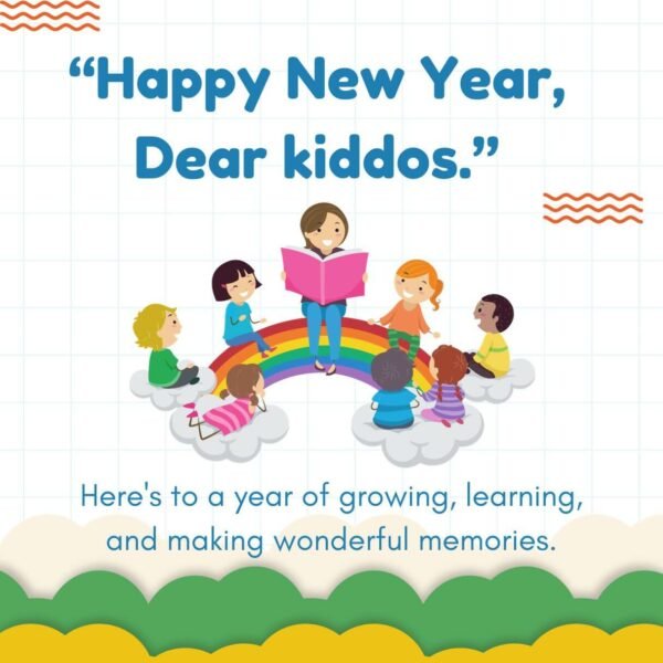 100 Happy New Year 2026 Wishes for Kids (Children) - iPhone2Lovely