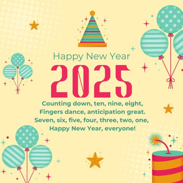 50 Happy New Year 2026 Poems for Kids (Easy with Images) - iPhone2Lovely