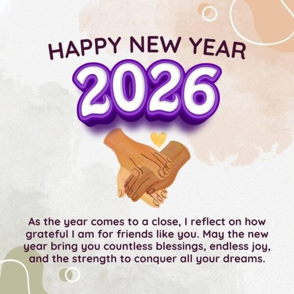150+ Happy New Year 2026 Wishes for Bestie (Best Friends) - iPhone2Lovely