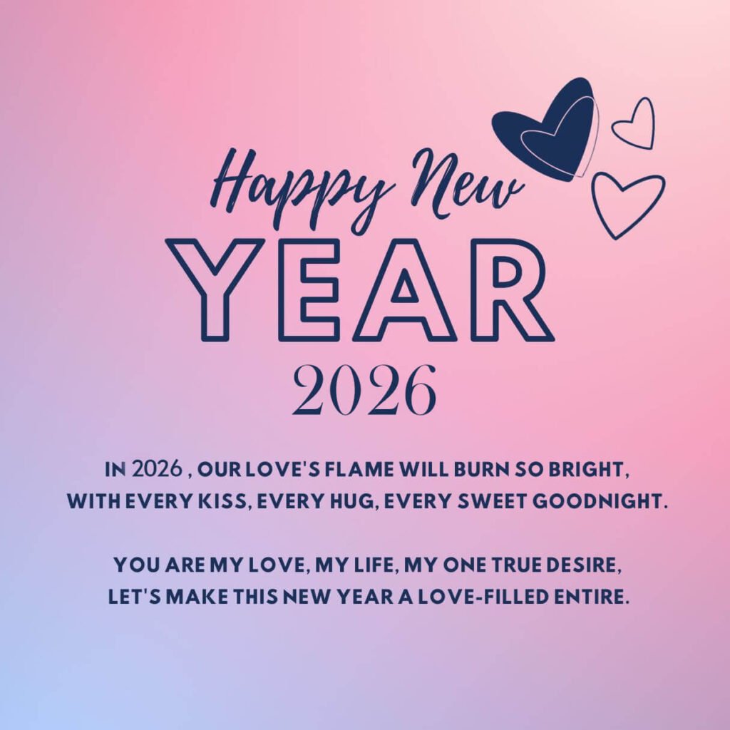 50 Romantic Happy New Year 2026 Poems for Him (with Images) - iPhone2Lovely