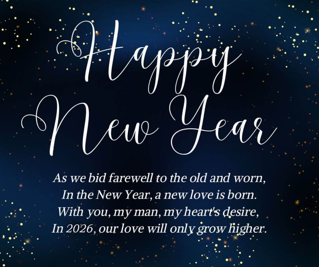 50 Romantic Happy New Year 2026 Poems for Him (with Images) - iPhone2Lovely