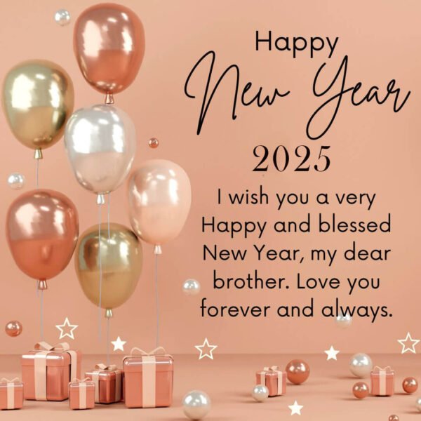 60 Happy New Year Wishes for Brother 2026 - iPhone2Lovely