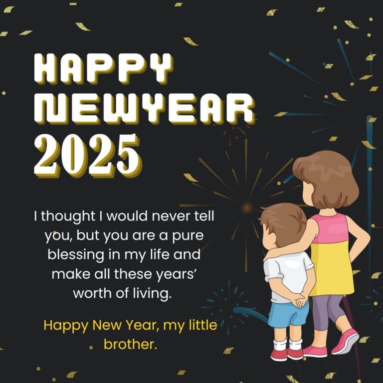 60 Happy New Year Wishes for Brother 2026 - iPhone2Lovely