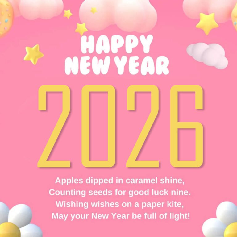 50 Happy New Year 2026 Poems for Kids (Easy with Images) - iPhone2Lovely